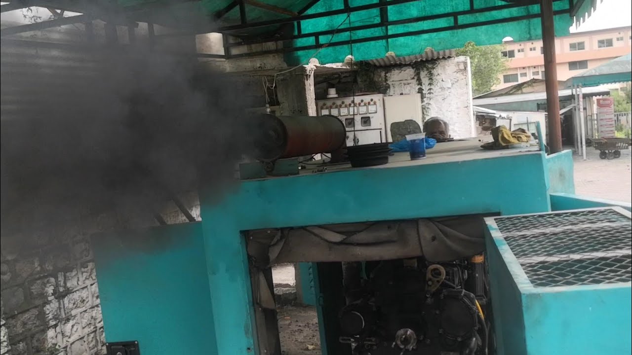 How to diesel generator start, smoke diesel engine - YouTube