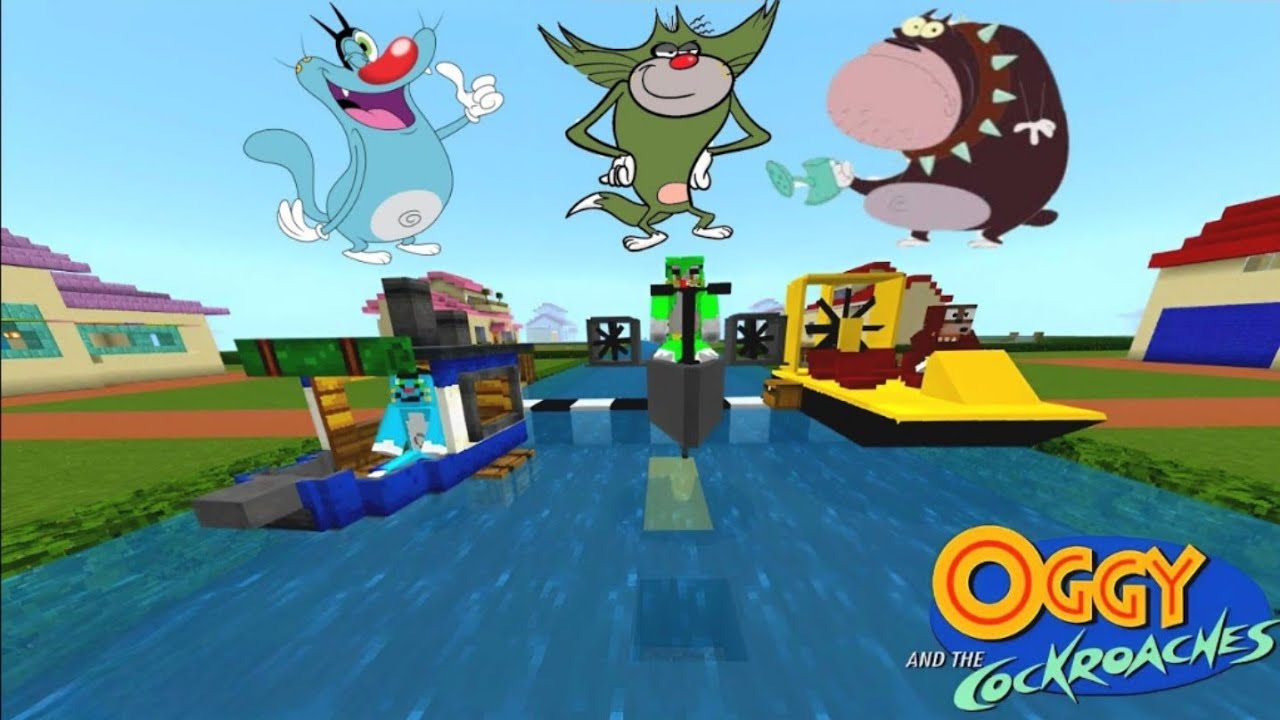 Oggy And The Cockroaches Boat Race - YouTube
