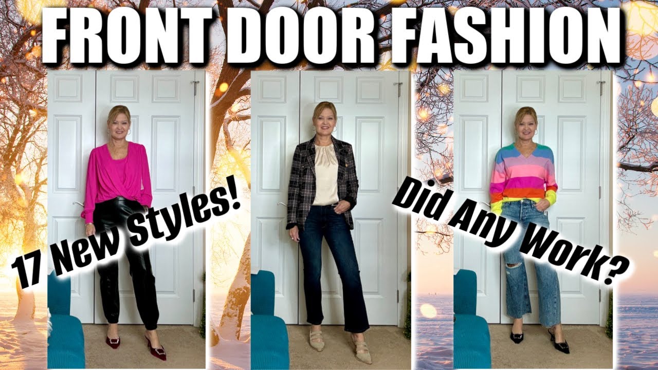Front Door Fashion | December 2023 | 17 New Styles! Did Any Work? - YouTube