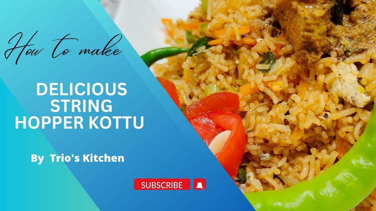 Delicious String Hopper Kottu Recipe. - YouTube