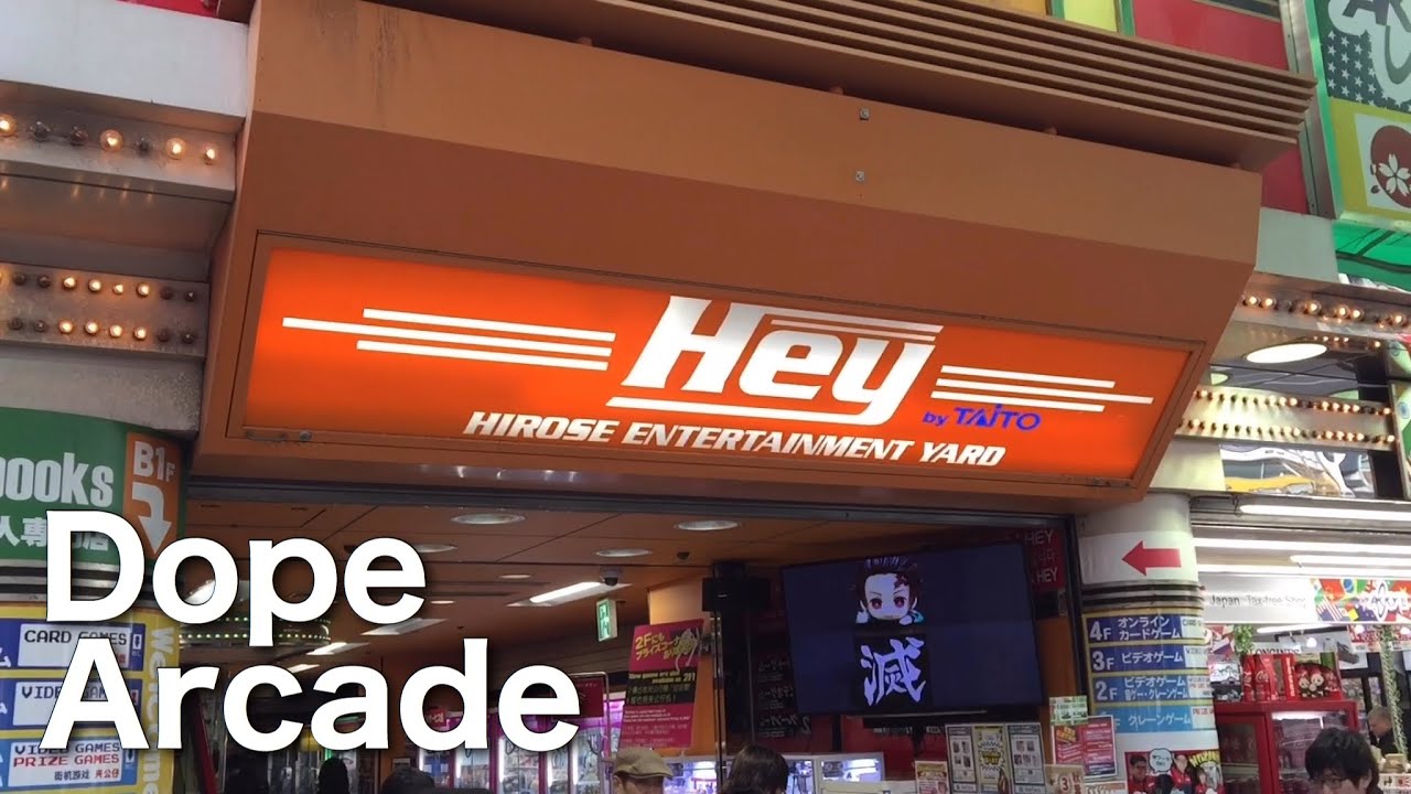 Vlog Japan Akihabara Dope Arcade "Hey" - YouTube