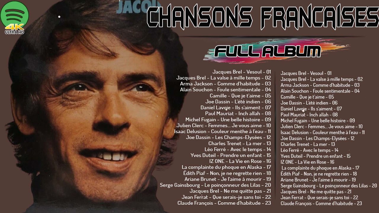 Les 20 Plus Belles Chansons Françaises ♫ 100 Meilleures Chansons en ...