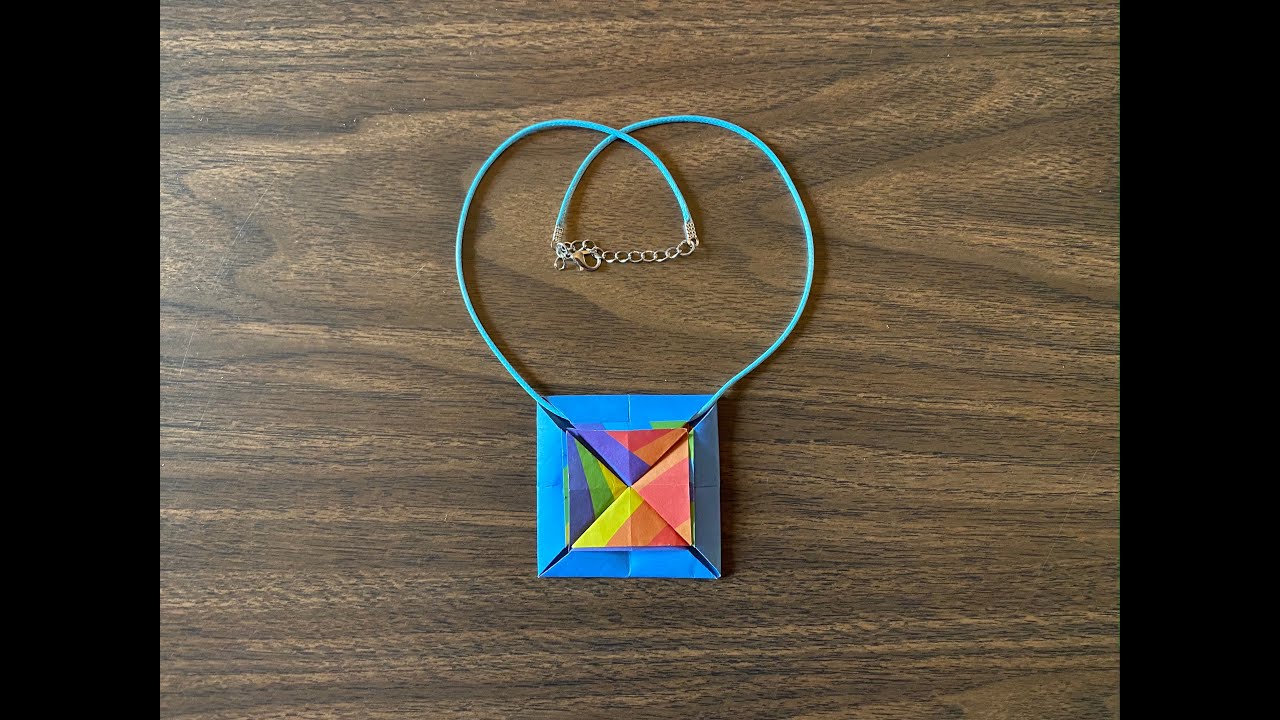 Origami Photo Locket Necklace/ Origami Envelope - YouTube