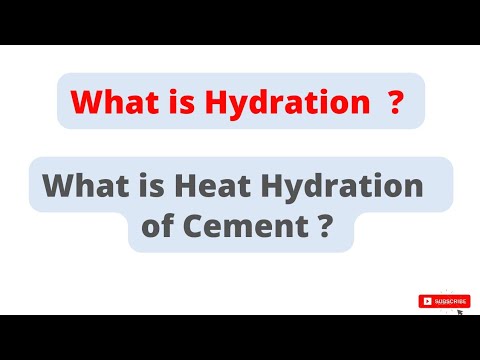 what is Heat of Hydration of cement | which compund react with water # ...