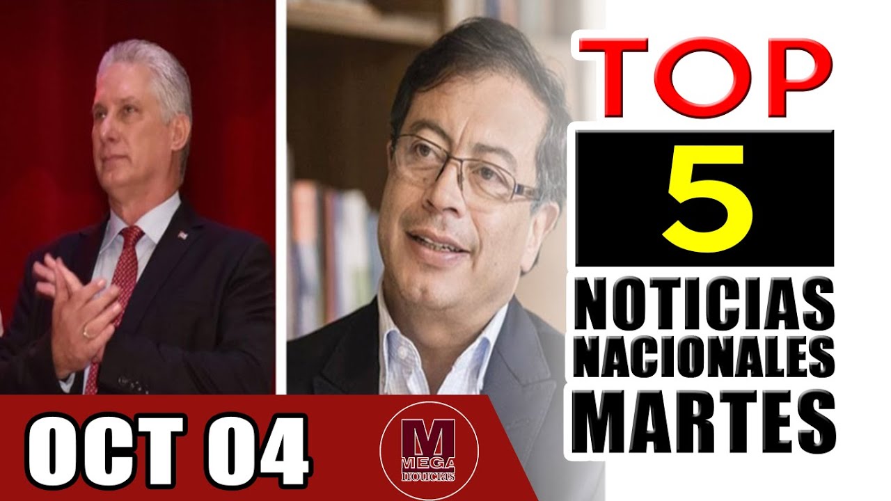 🔴 5 NOTICIAS NACIONALES DE ÚLTIMO MOMENTO DEL DÍA MARTES #4octubre ...