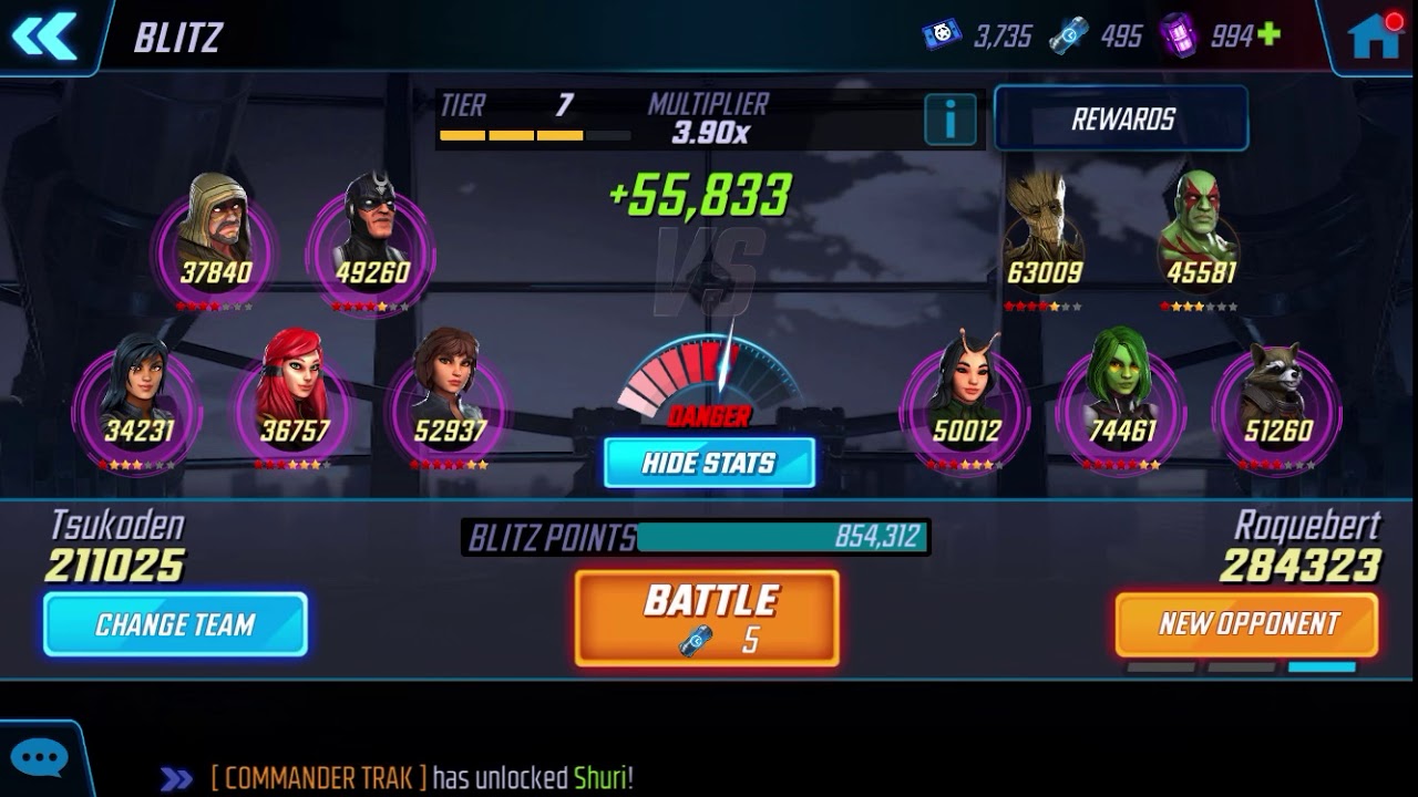 MSF - 211k Inhumans Wipe 284k Guardians in Blitz - YouTube