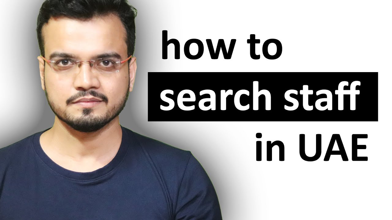 How to search employees in United Arab Emirates (UAE)? - YouTube