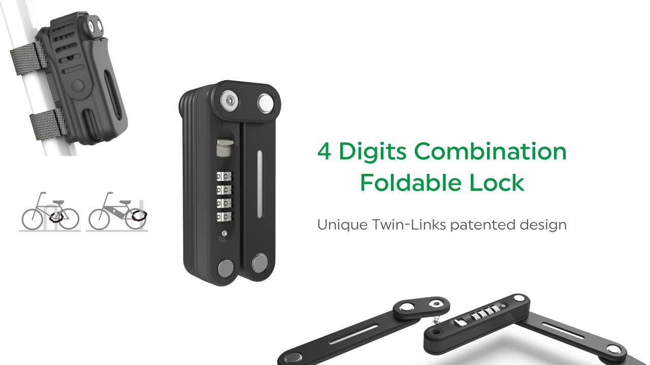Sinox Lock │ Combination Foldable Bike Lock - YouTube