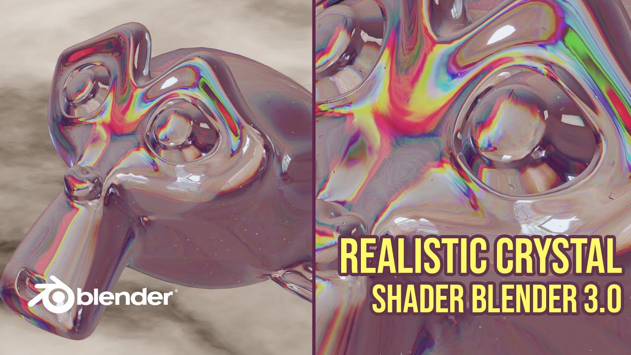 Realistic glass refrection or crystal shader in blender 3.0 eevee - YouTube