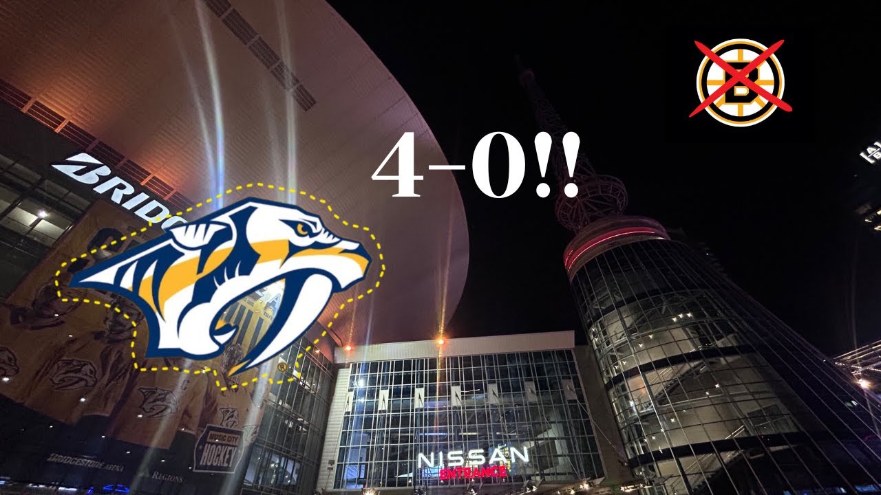 Nashville Predators Vlog | Nashville Predators vs Boston Bruins | - YouTube
