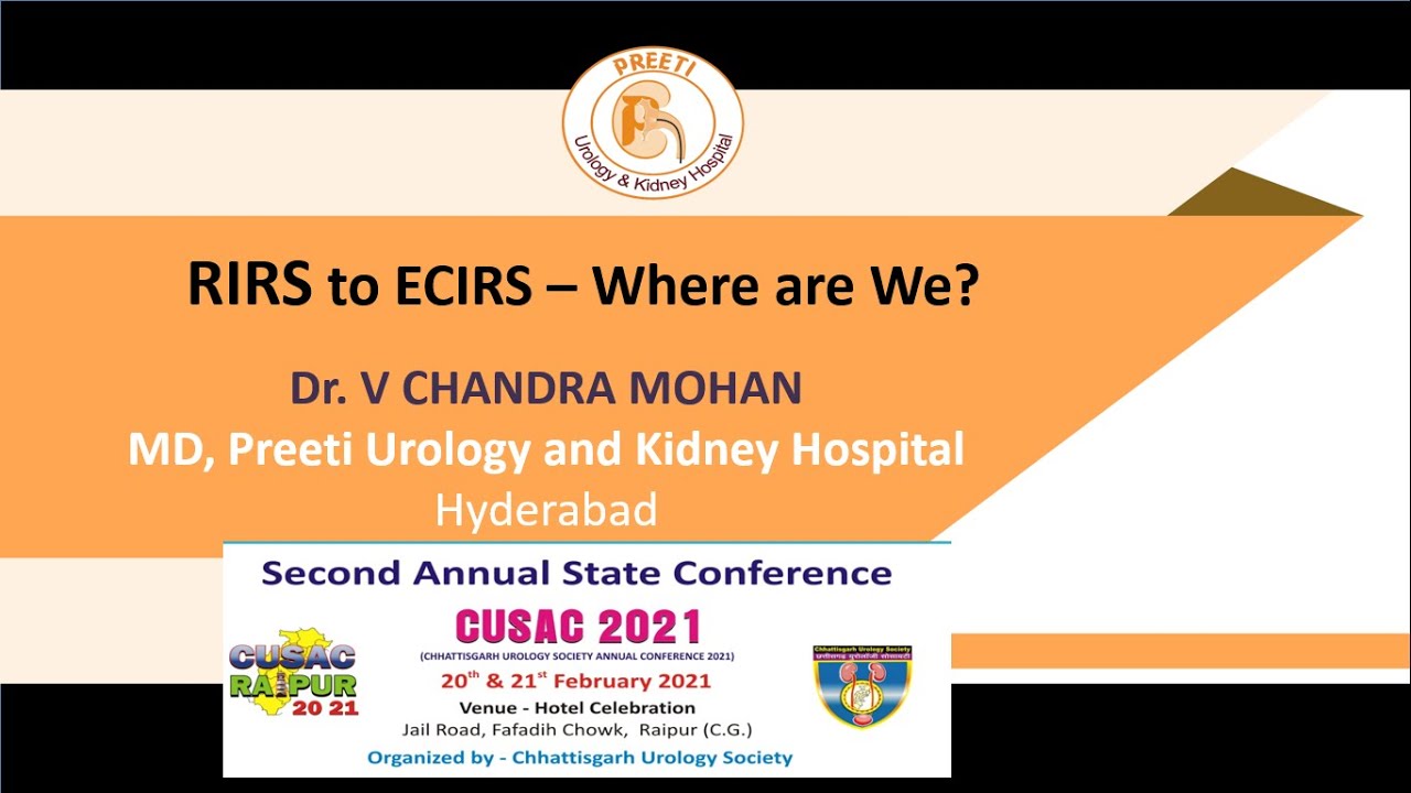 RIRS to ECIRS - Where are We? - By Dr V Chandra Mohan at CUSAC 2021 ...