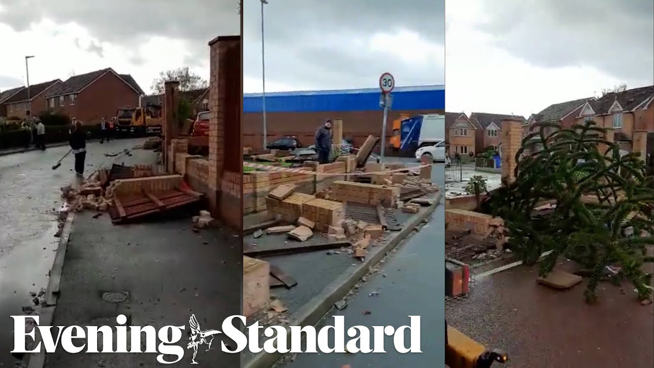Widnes Tornado: Destruction and debris from strange weather moment ...