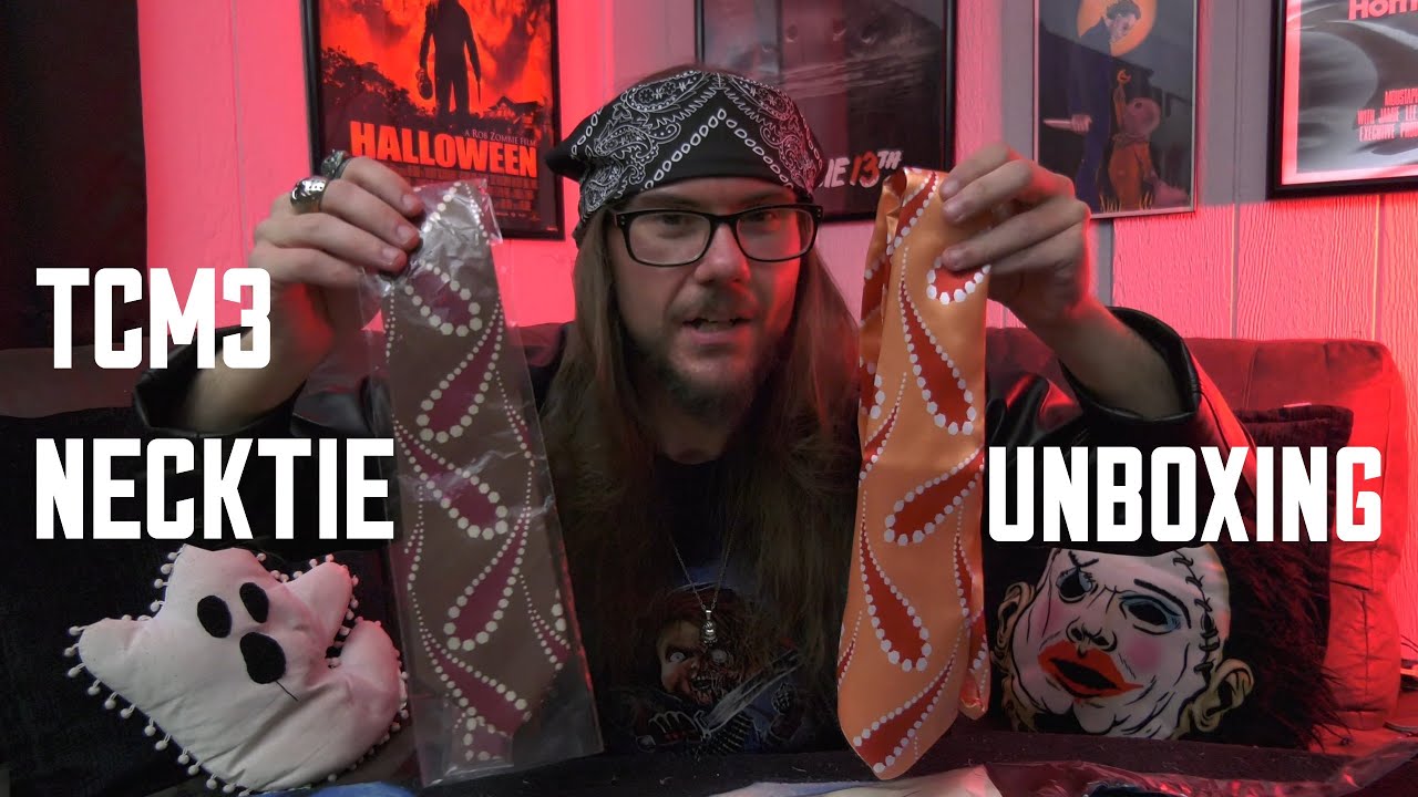 Unboxing Leatherface TCM 3 Necktie from Chainsaw Graphics - YouTube