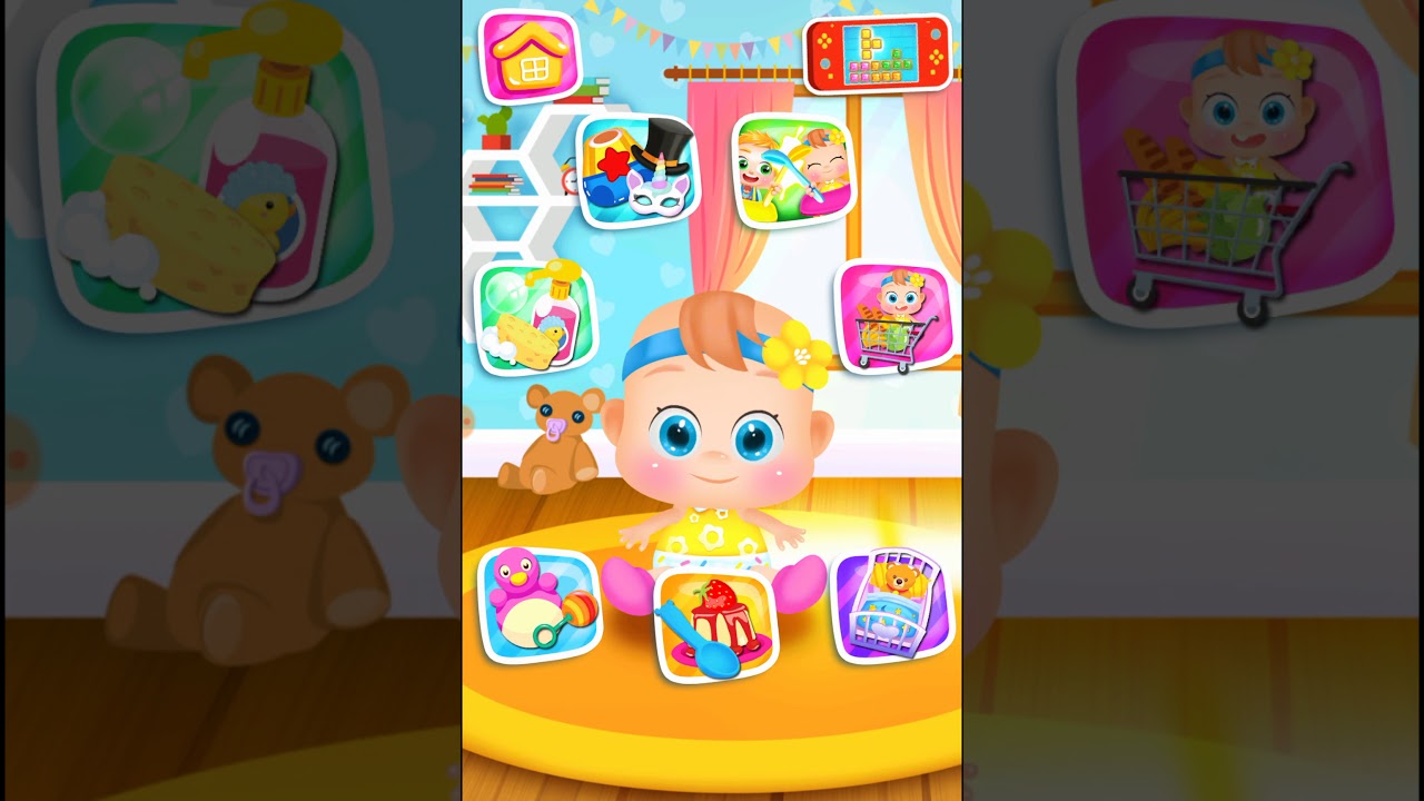 اكل واستحمام البيبي الصغير العاب بنات - YouTube