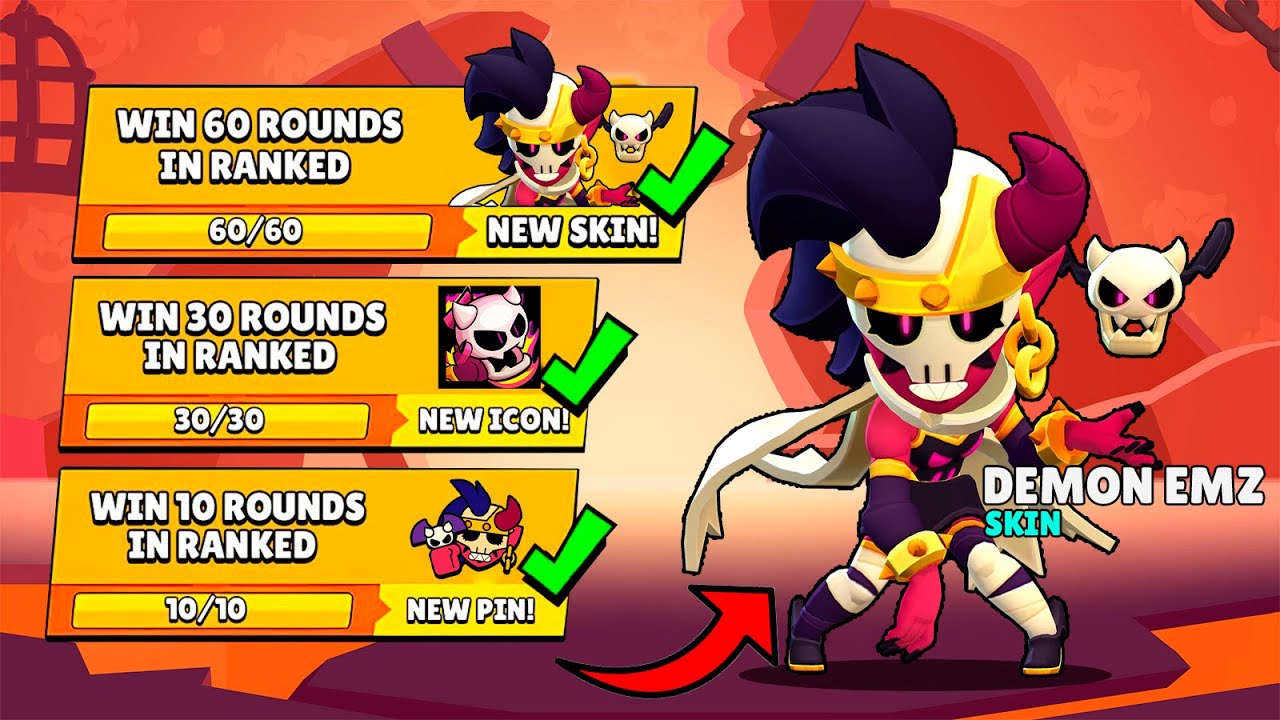 Completing DEMON EMZ Skin Quest + 32,450 CREDITS AND FREE GIFTS - Brawl ...