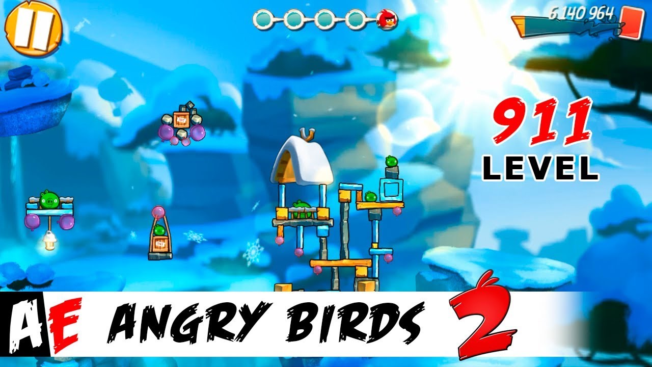 Angry Birds 2 LEVEL 911 - YouTube