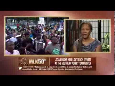 Lecia Brooks on MSNBC discussing the Civil Rights Movement then and now ...