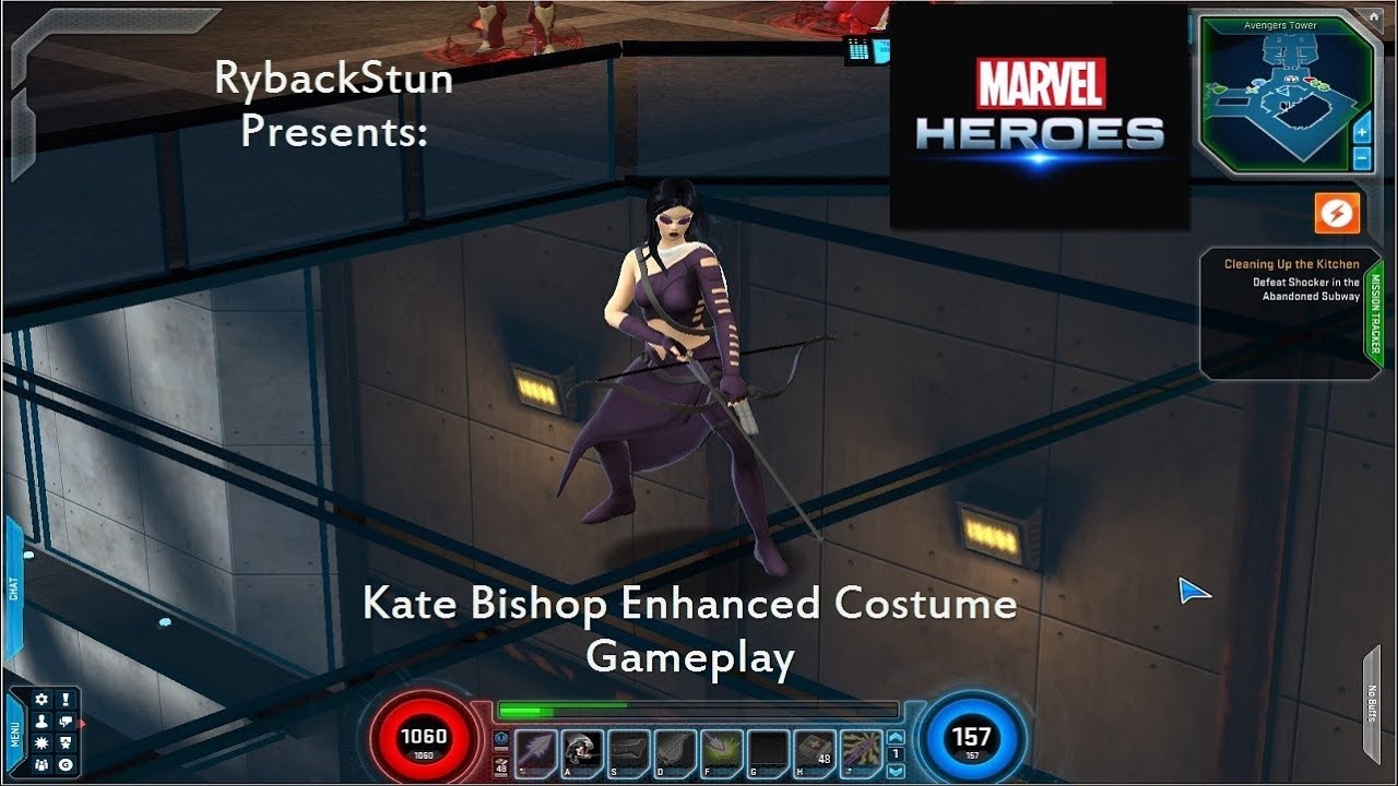 Marvel Heroes: Kate Bishop (Enhanced Hawkeye Costume) Gameplay - YouTube