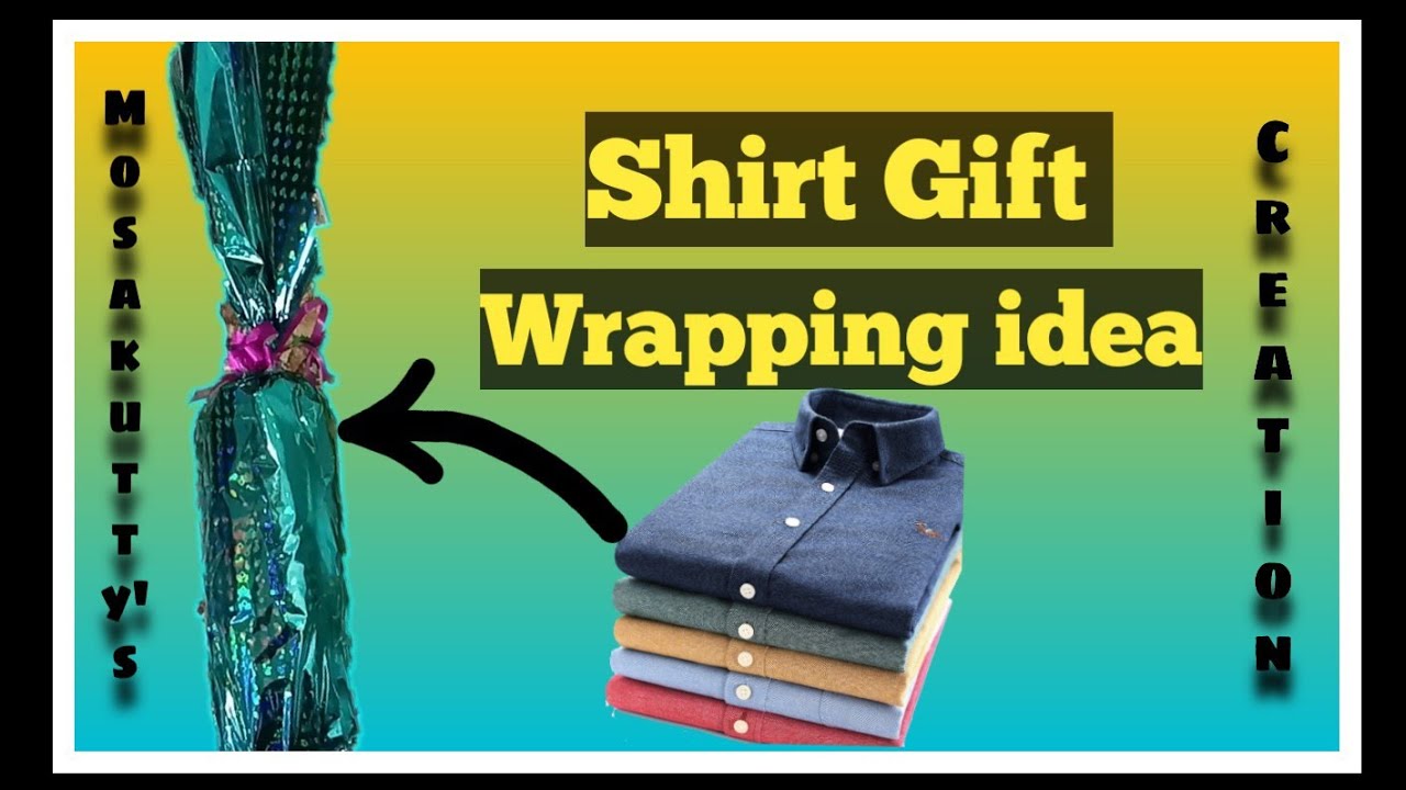 shirt gift wrapping idea || diy gift wrap - YouTube