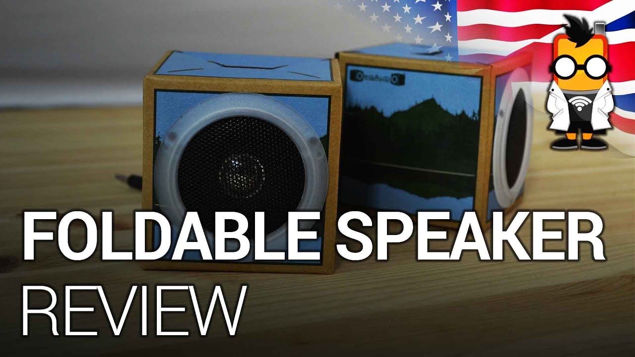 OrigAudio Fold & Play Recycled Speakers Review - YouTube