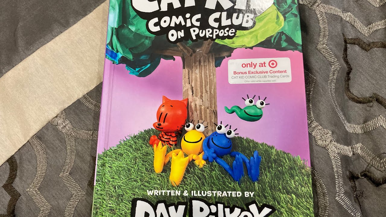 Cat kid comic club: on purpose read out loud - YouTube