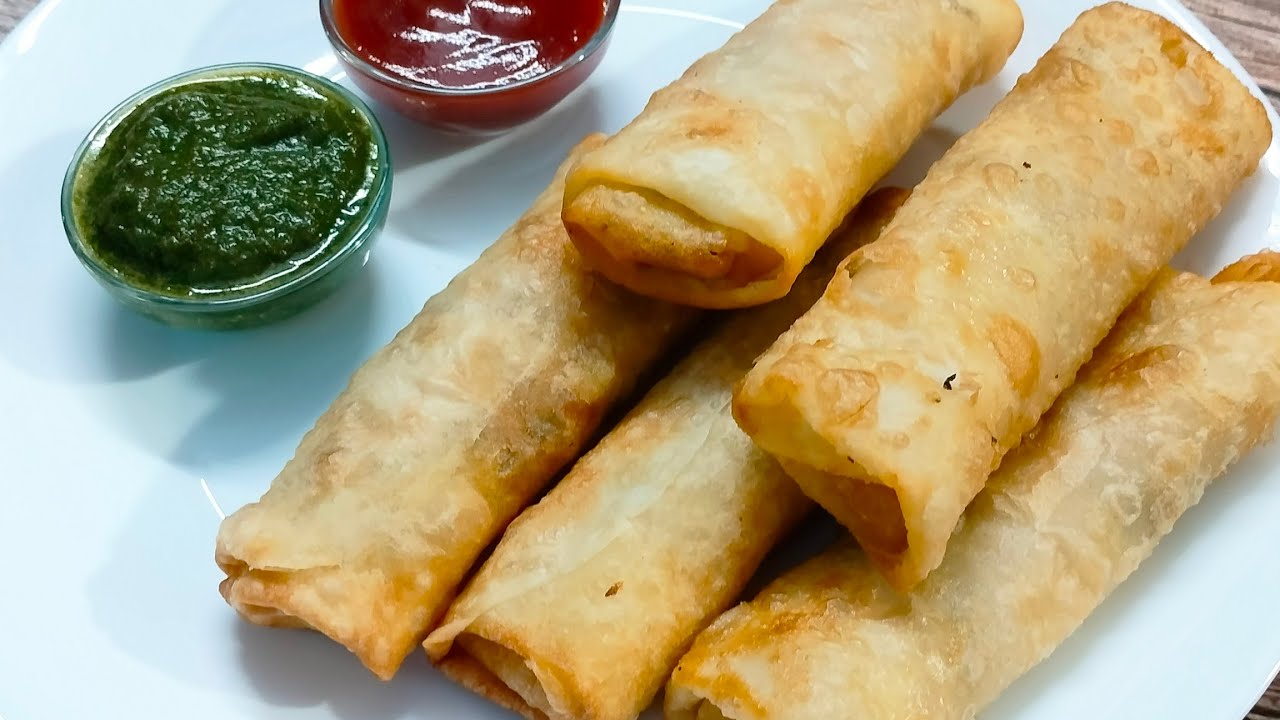 Spring Roll Recipe (Iftar Special) With Homemade Sheets।स्प्रिंग रोल ...