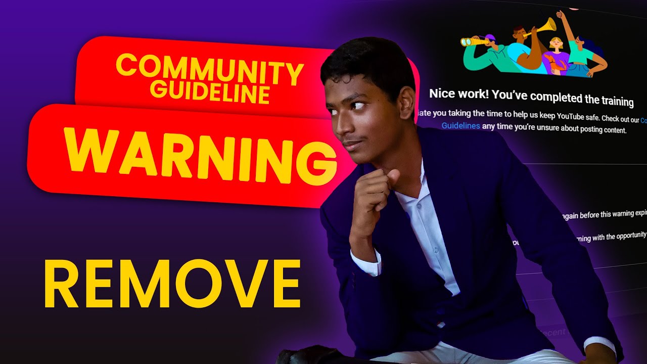 How to remove community guidelines warning with policy training on ...