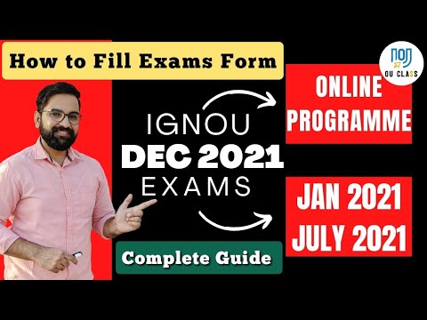 How to Fill Exam Form| IGNOU Online Course Exam| IGNOU Exam Form Dec ...