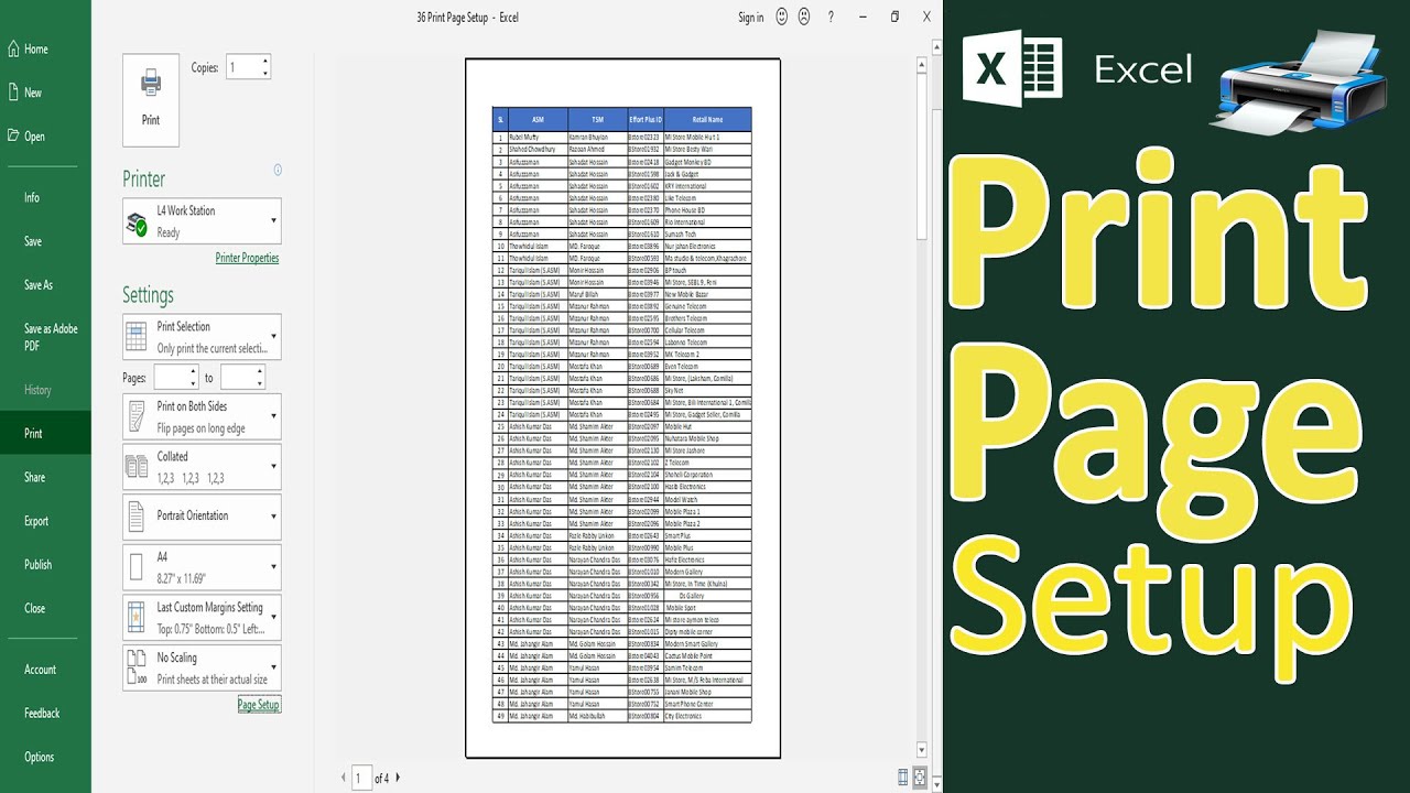 Print Page Setup In Excel Ll Bangla Tutorial YouTube Print Page Setup In Excel Ll Bangla Tutorial YouTube