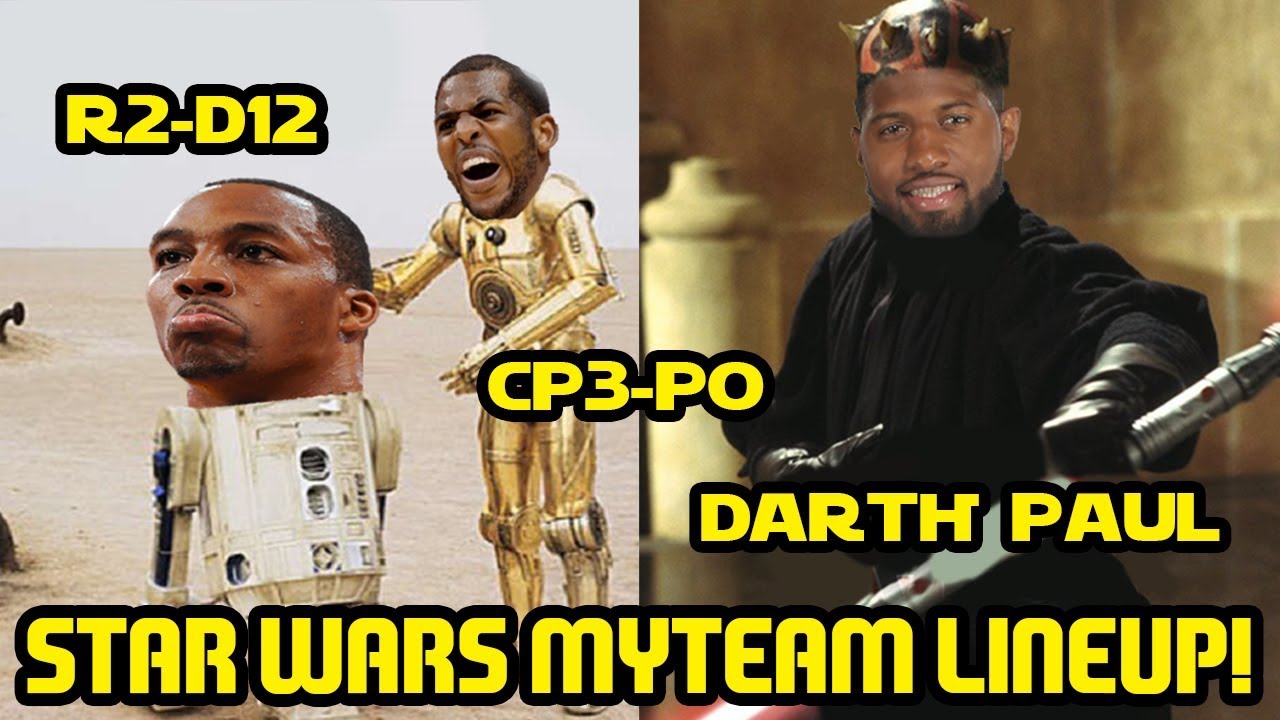 STAR WARS LINEUP FT. CP3-PO and R2-D12! NBA 2K18 MYTEAM - YouTube