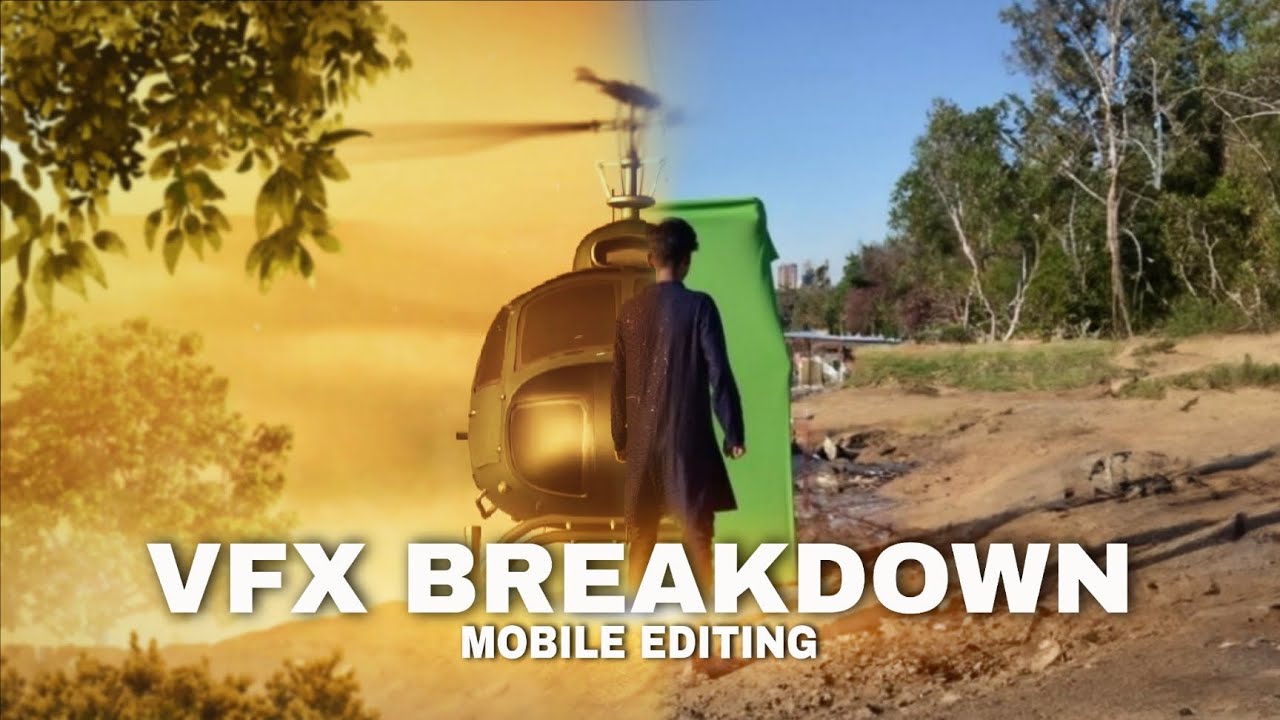 VFX breakdown of mobile edited chopper scene of Hanuman movie - YouTube