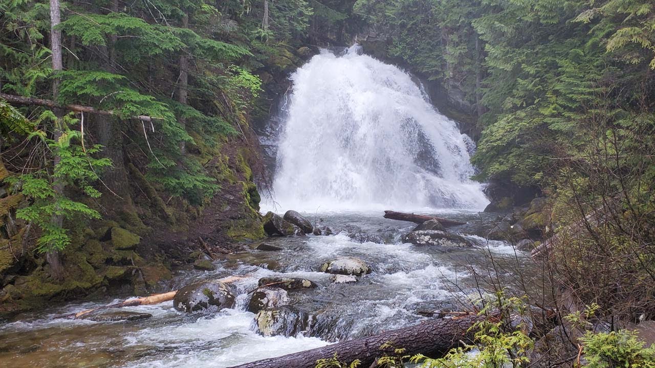 Snow Creek Falls, Bonners Ferry, Idaho - YouTube