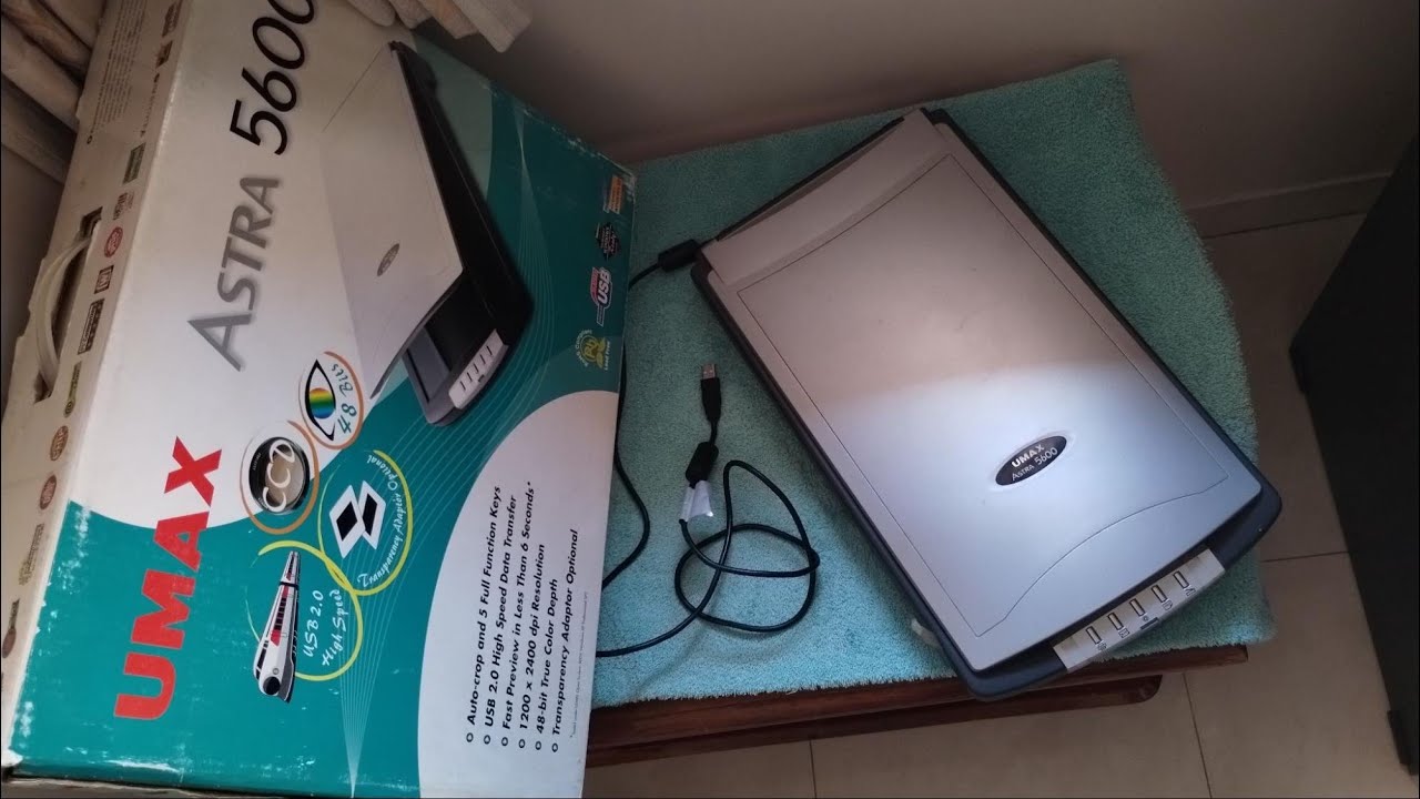 How to use UMAX ASTRA 5600 Scanner with Windows 10 and above - YouTube