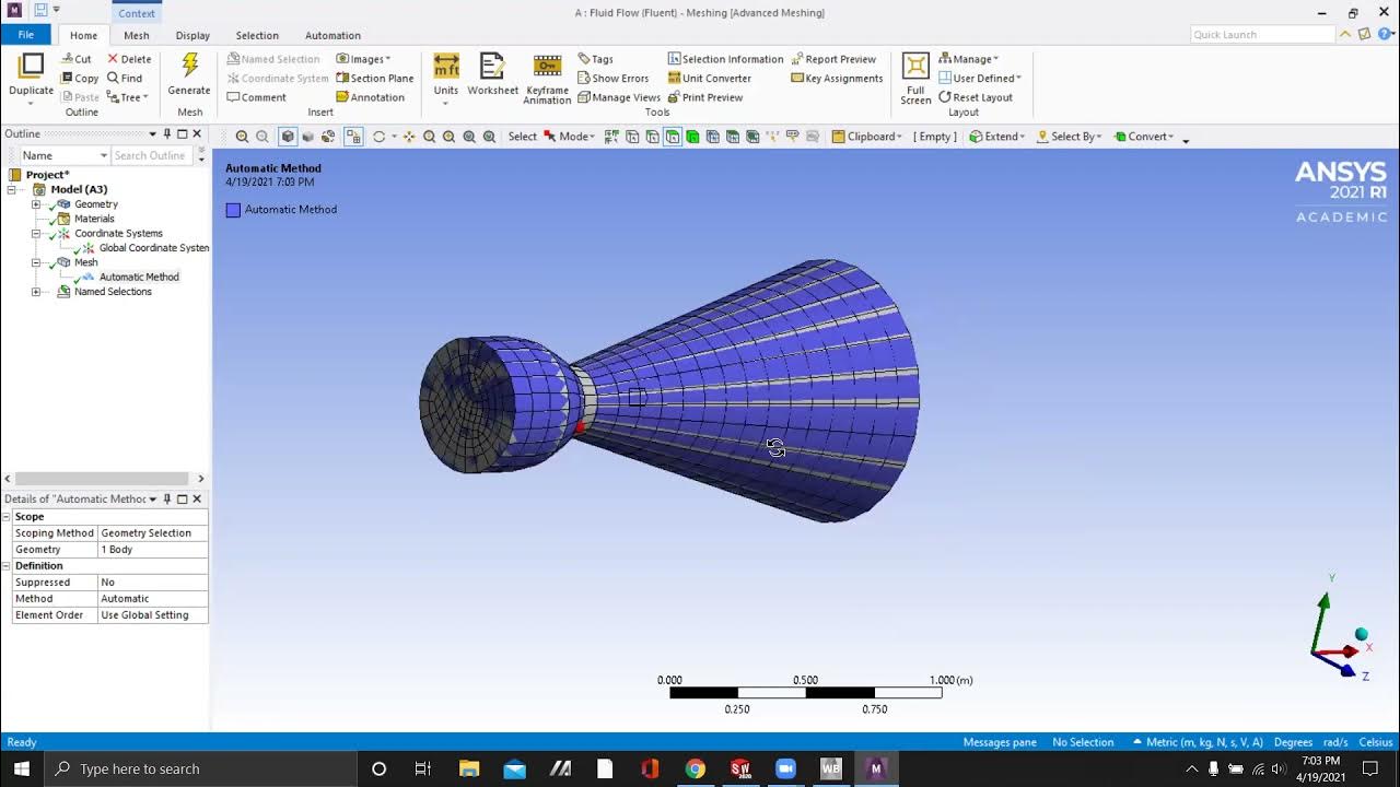 ANSYS Fluent - 3D Nozzle CFD - YouTube