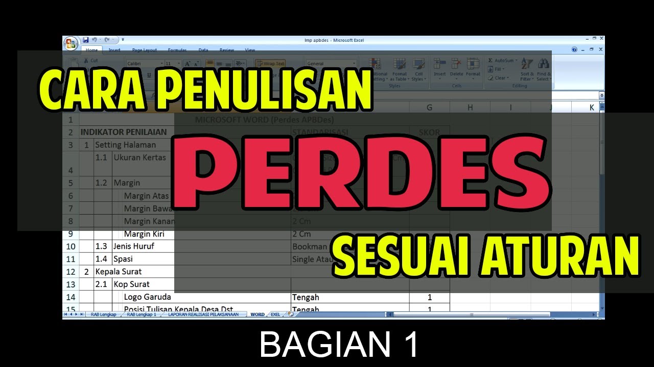 CARA PENULISAN PERDES SESUAI ATURAN PART 1 - YouTube