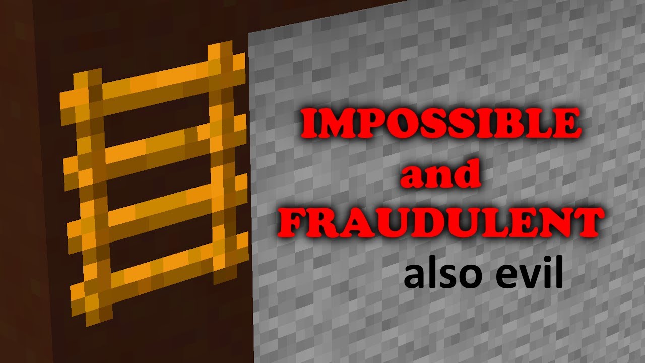 This Ladder Creates the IMPOSSIBLE Minecraft Challenge - YouTube