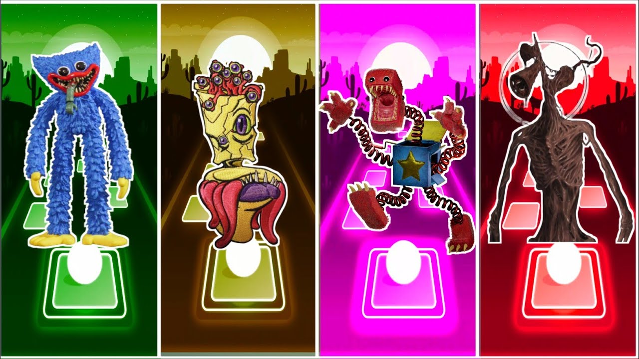 Poppy Playtime Vs Alien Toilet Monster Vs Siren Head Vs Boxy Boo Tiles