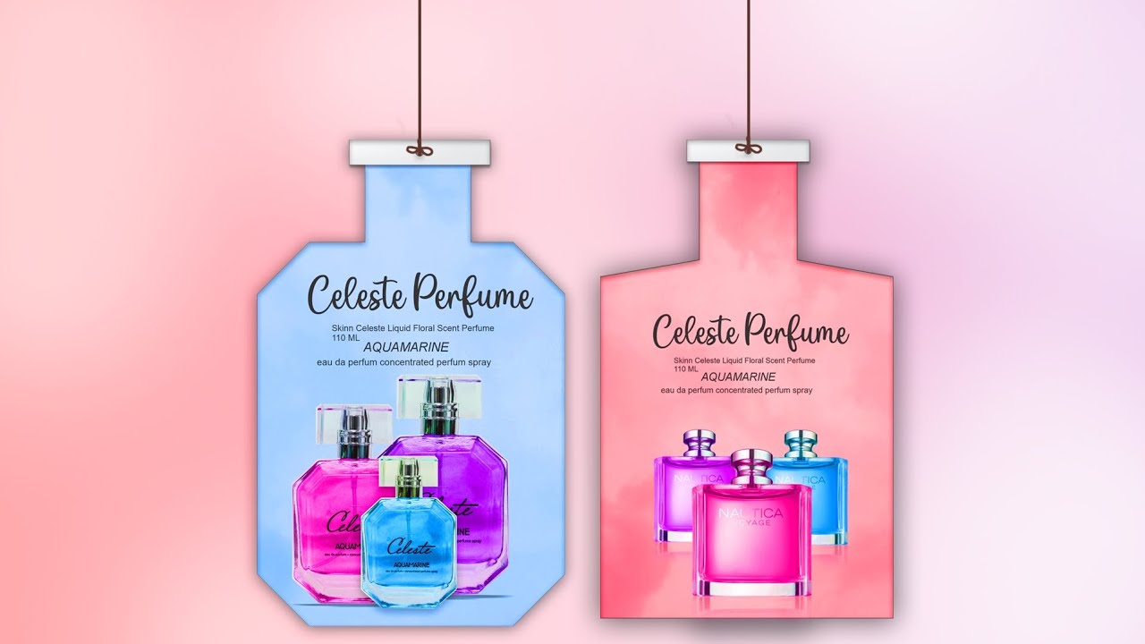 How To create vector design Perfume Dangler ( part 1) in coreldraw ...