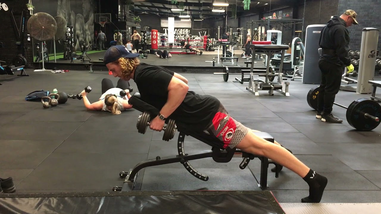 Incline Dumbbell Bench Pull - YouTube