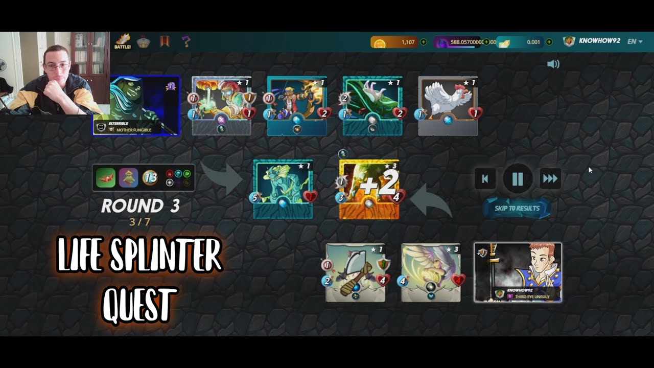 Splinterlands Life Splinter Daily Quest Gameplay - YouTube