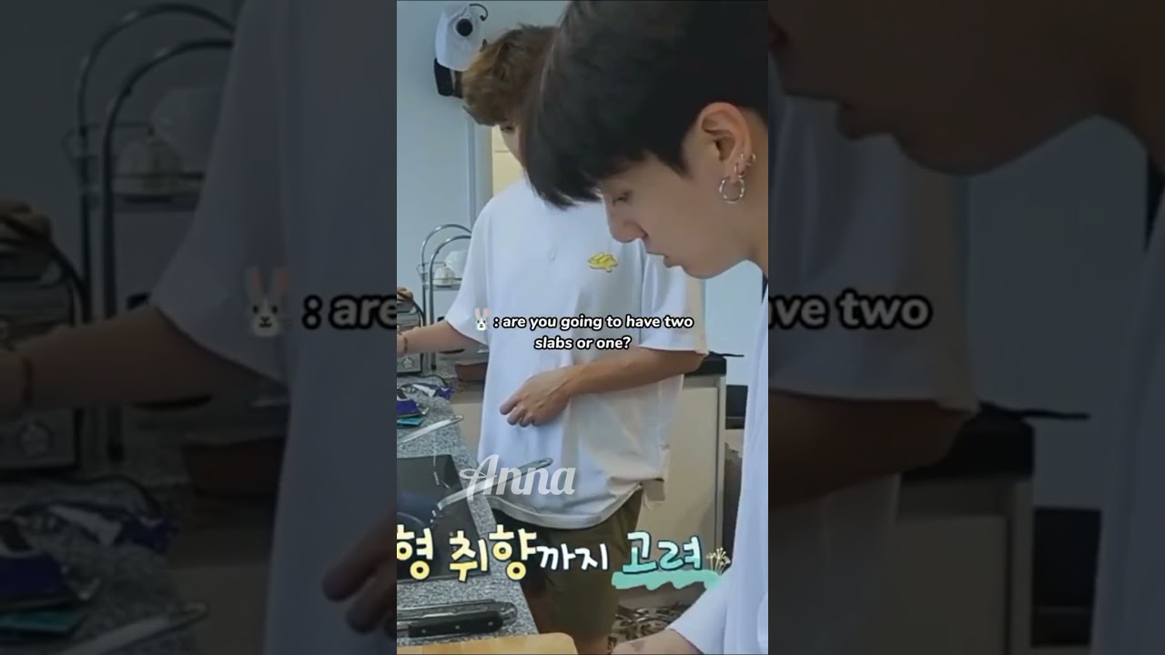 v asking jungkook to cook food him BTS - YouTube