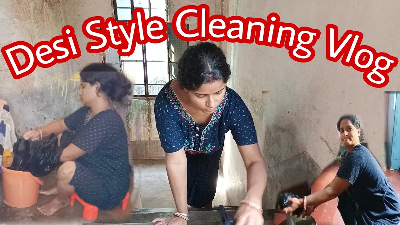 Desi Style Cleaning Vlog š„ Indian Housewife Busy Morning Routine