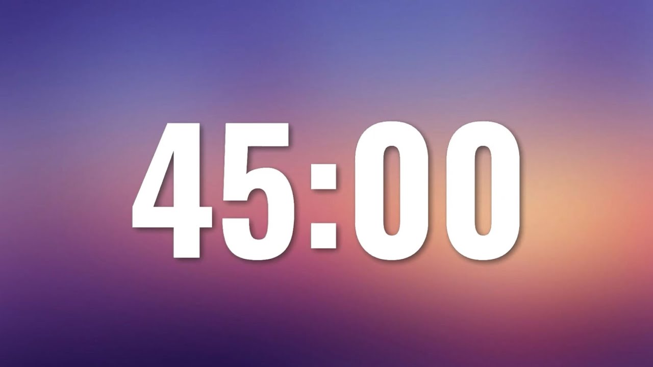 45 Minute Timer - YouTube