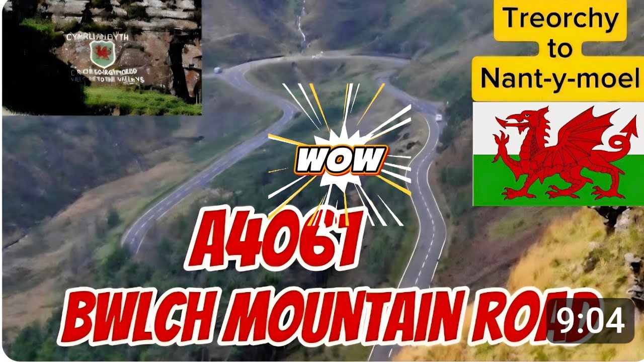 Bwlch A4061 mountain road. Amazing ride with fantastic scenary. - YouTube