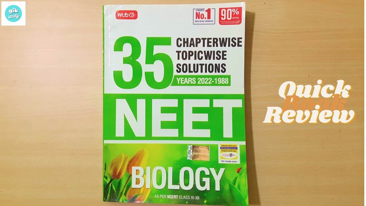 MTG 35 Years NEET PYQ Book Biology #bookreview #mtg #neet #neetbiology ...