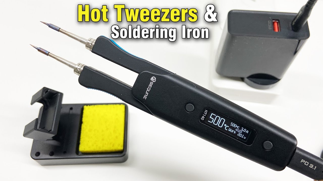 2 in 1 Hot Tweezers And Soldering Iron Unboxing and Review - YouTube