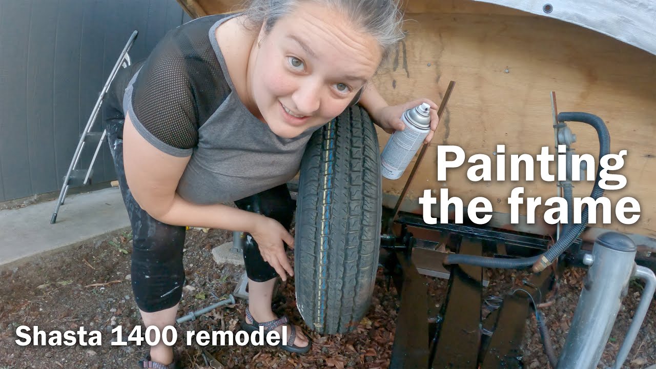 Painting the Frame | Shasta 1400 remodel - YouTube