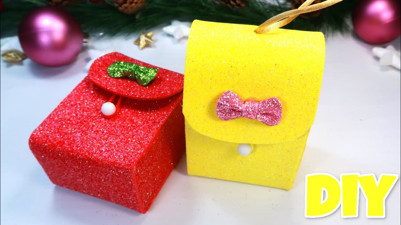DIY Christmas ornament tutorial, glitter foam sheet crafts, christmas ...