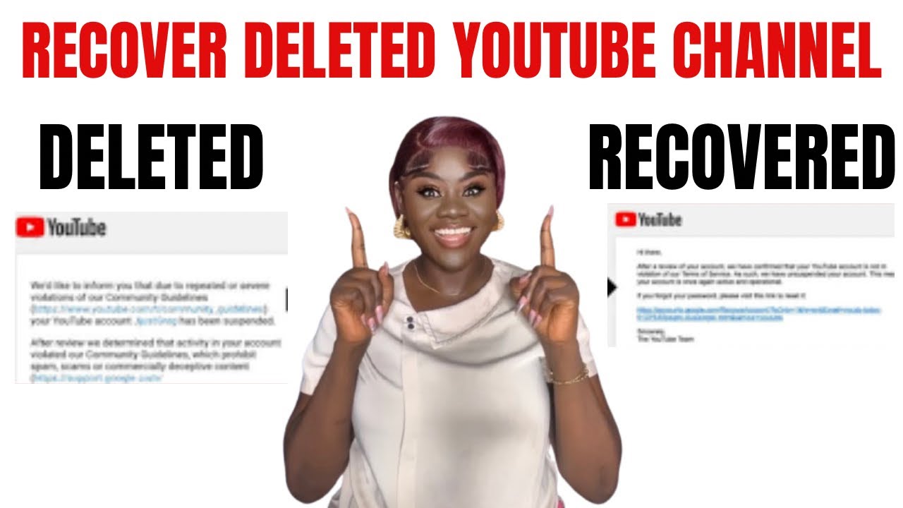 How To Recover Deleted YouTube Channel - YouTube