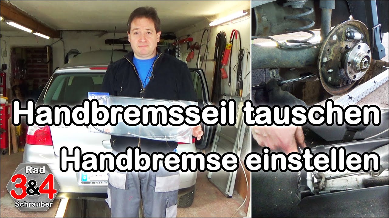 Handbremse einstellen - Handbremsseile austauschen VW Polo u. Skoda ...